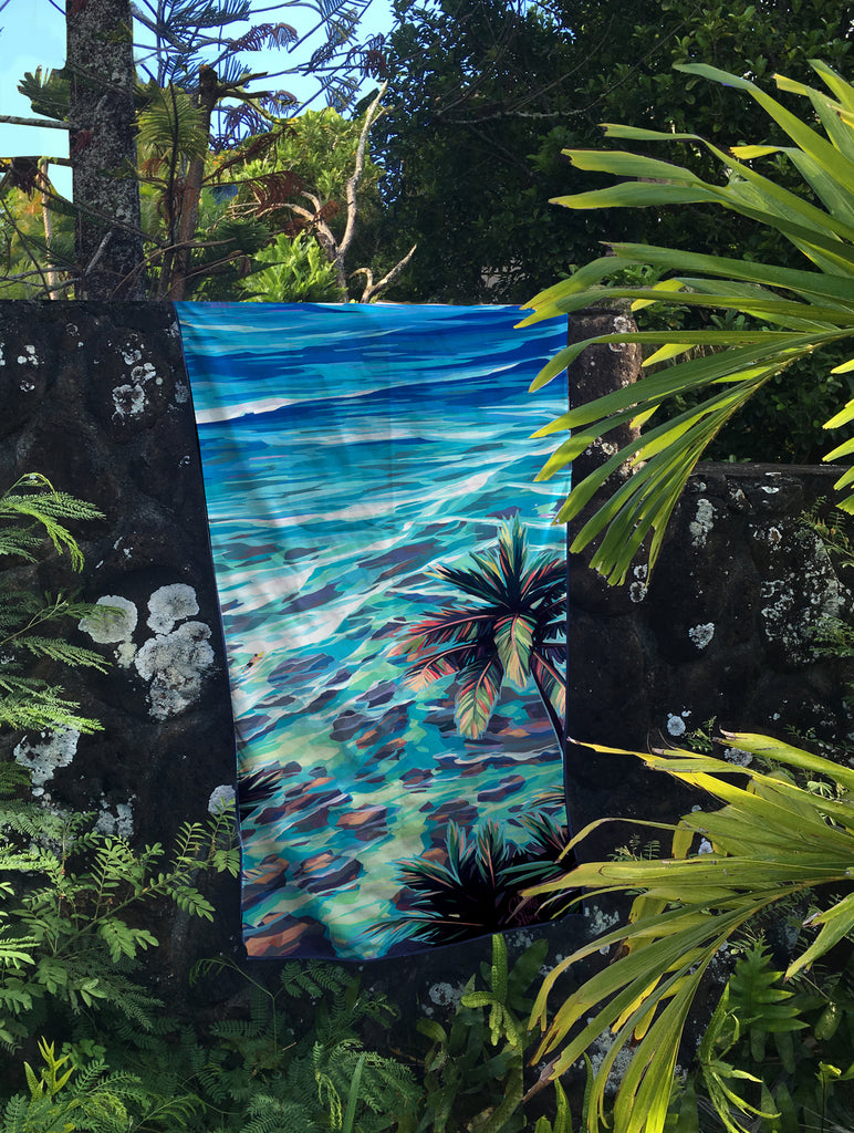'LOW TIDE' by Christie Shinn – Surfer Towel